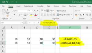 Excel Functions - XL n CAD