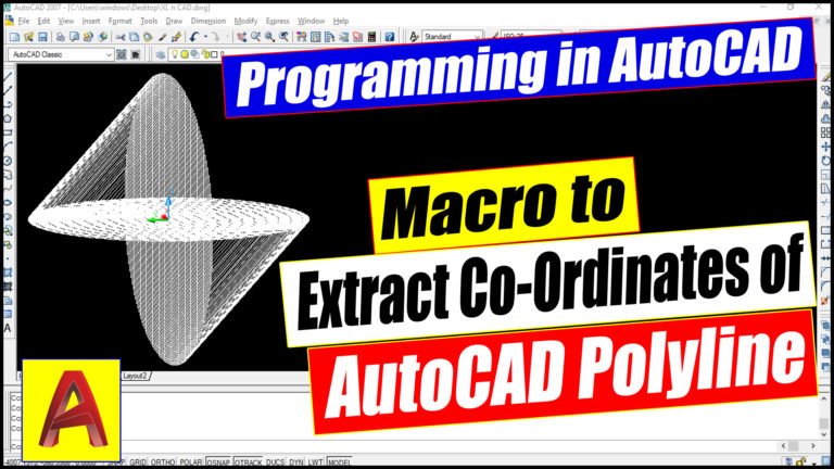 AutoCAD macro to Extract Coordinates of 2D Polyline (LW Polyline) - XL ...