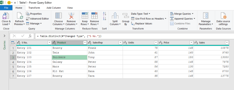 Remove Duplicates using Power Query in Excel - XL n CAD