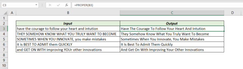 PROPER Function - XL n CAD