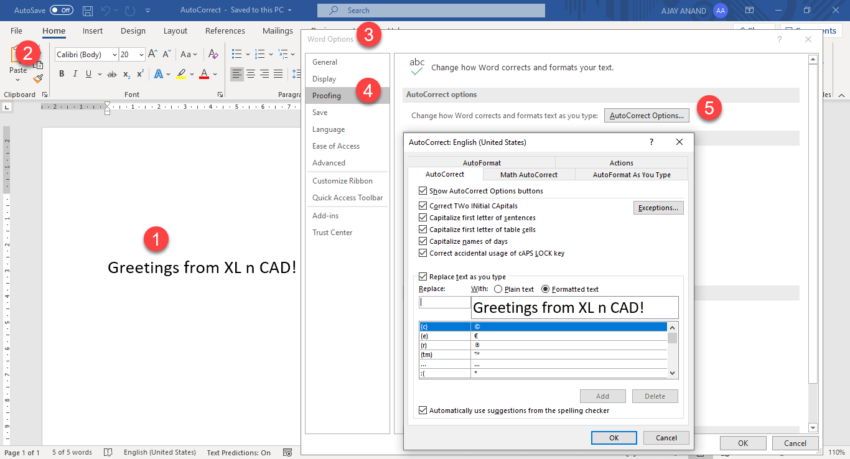 Microsoft Word Tips & Tricks - XL n CAD