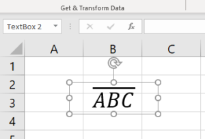 Overline text in Excel - XL n CAD