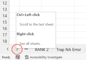 Jump to the First or Last sheet of an Excel Workbook - XL n CAD