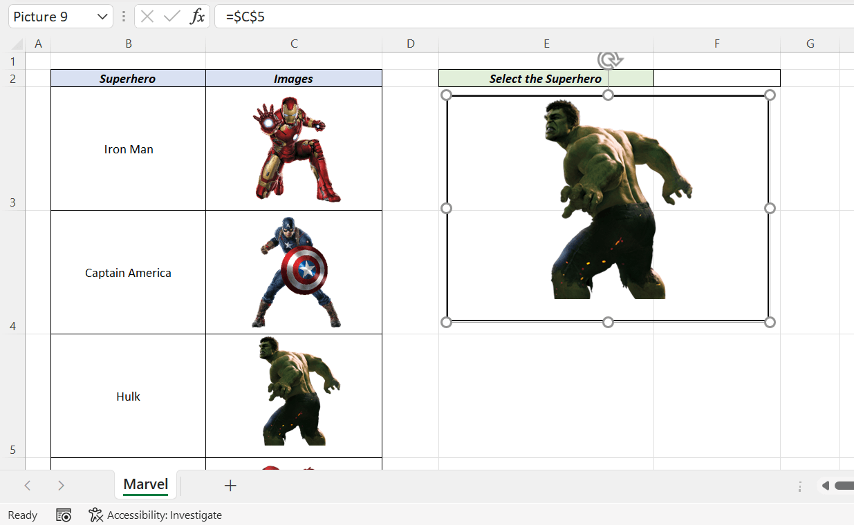 Picture Lookup in Excel - XL n CAD